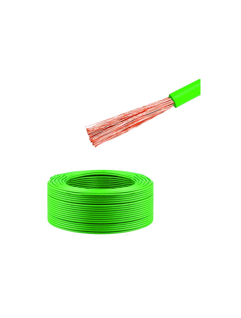 Single Core Cable 2.5mm Green 1 Yd 1 Each 116099