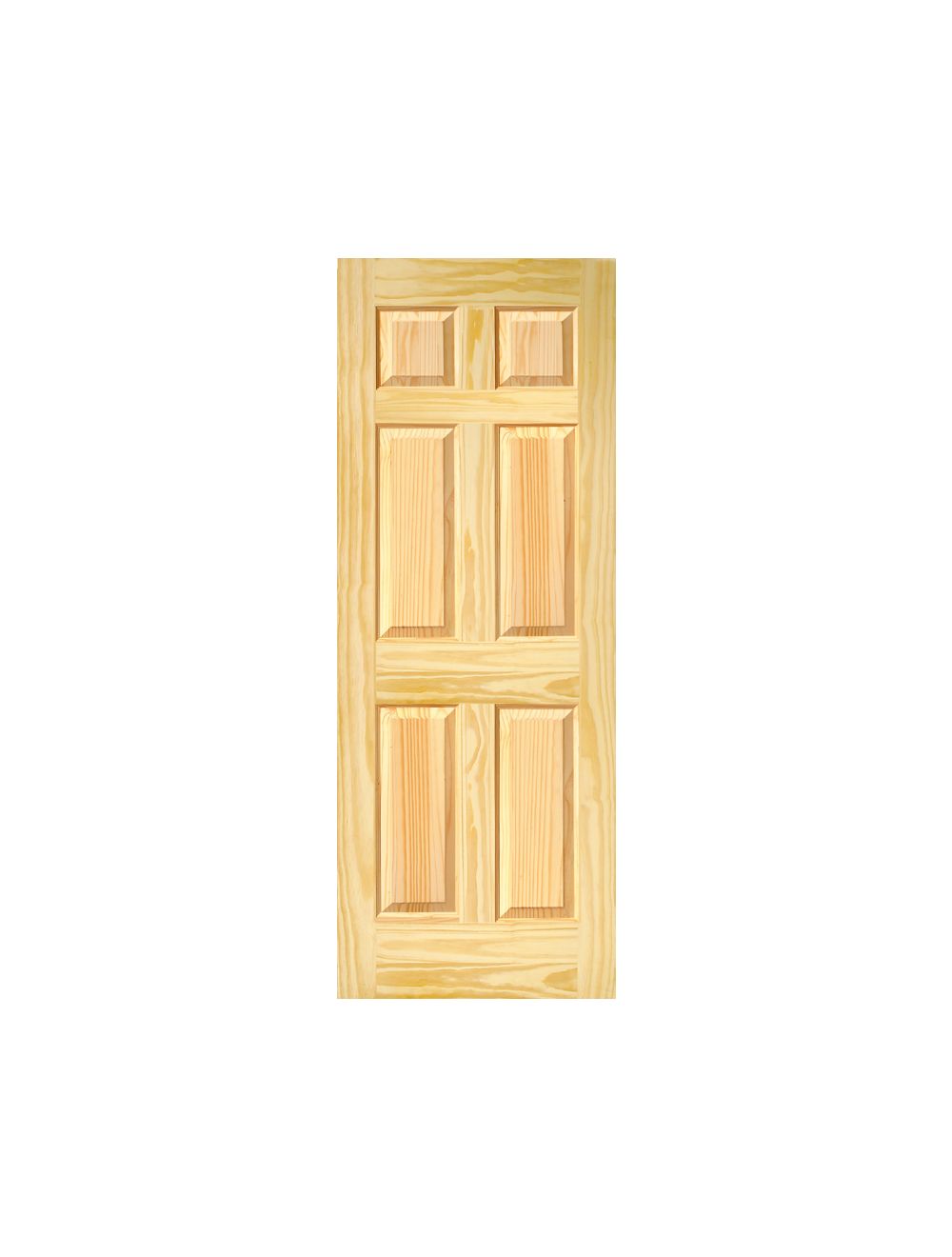 IBI Intl Knotty Pine Door 6 Panel 28 x 80 Inch 1 Each