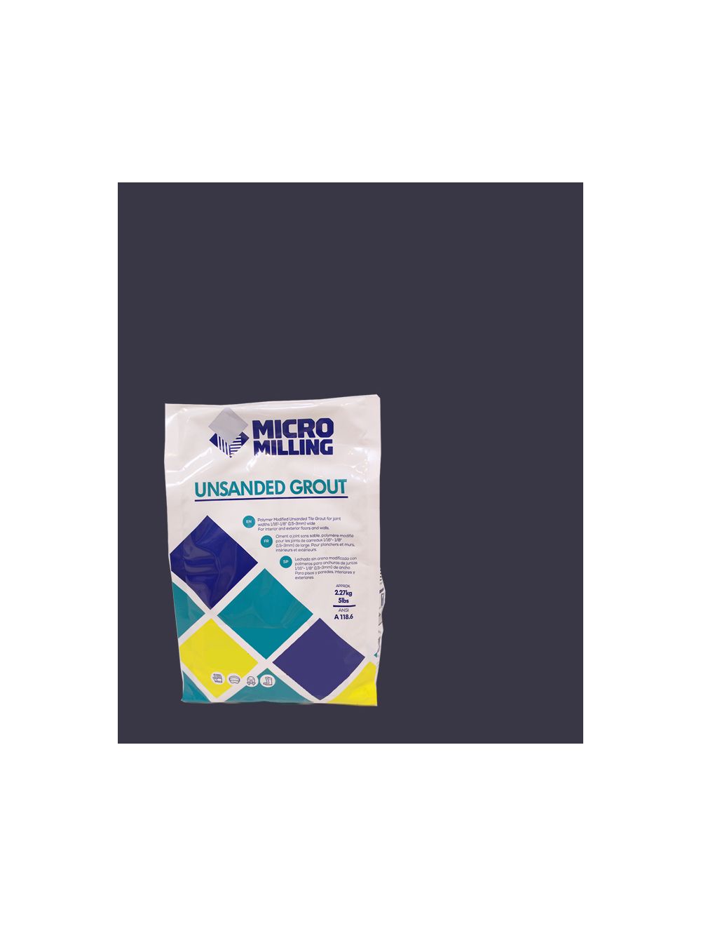 Micro Milling Unsanded Grout 5lbs Black 1 Each