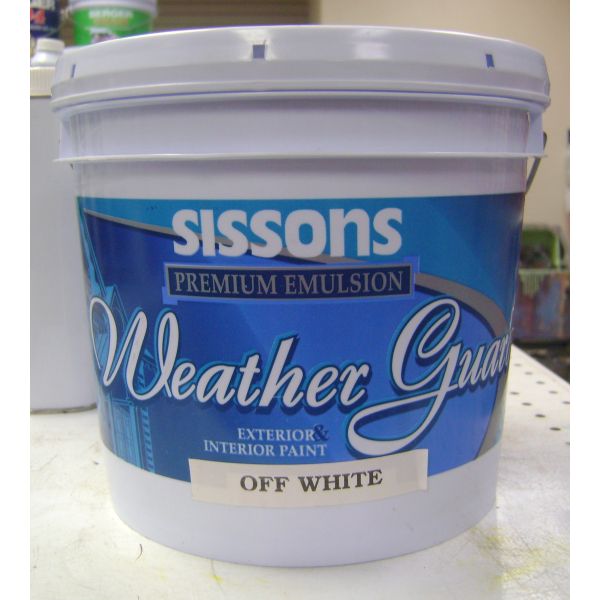 Sissons Weather Guard Paint 1 Gl Off White 1 Each WGE55-1804