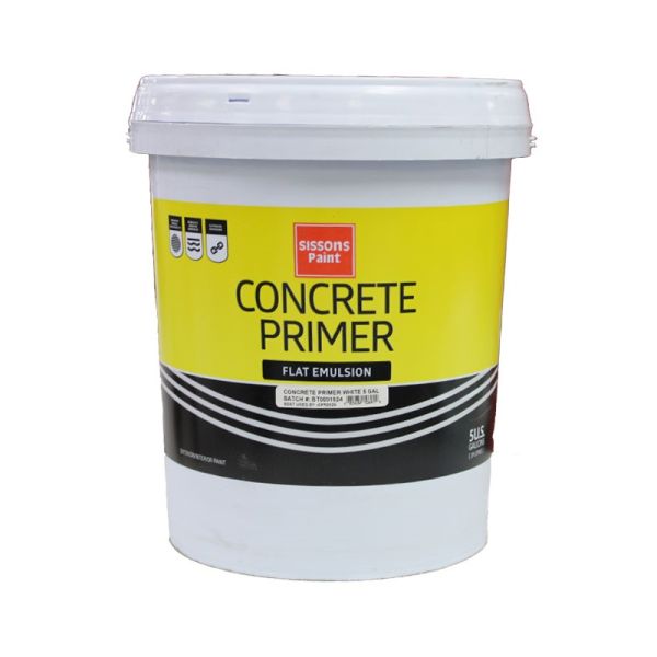 Sissons Concrete Primer 5 Gal White 1 Each P011080