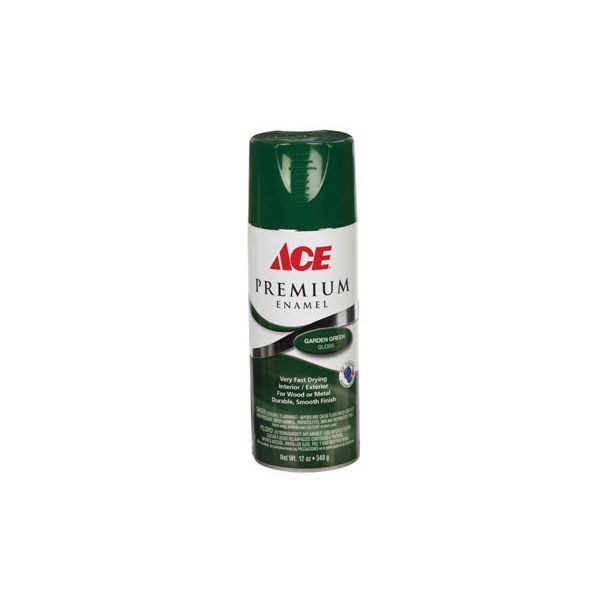 Ace Premium Gloss Enamel Spray Paint 12 Oz Garden Green 1 Each 17017