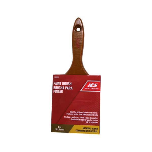 Ace Panama Wood Hdl Natural Blend Paint Brush 4 In 1 Each 1706332