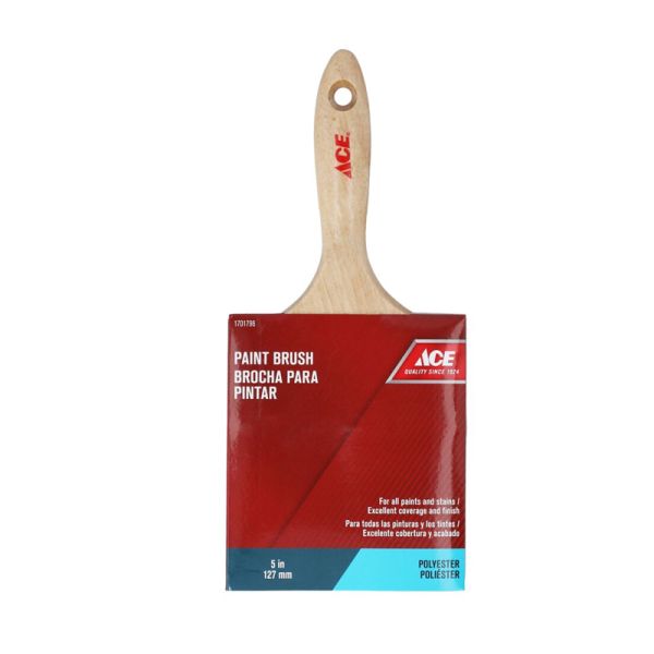 Ace Holdings Wood Hdl Select Synthetic Bristle Paint Brush 5 In 1 Each ...