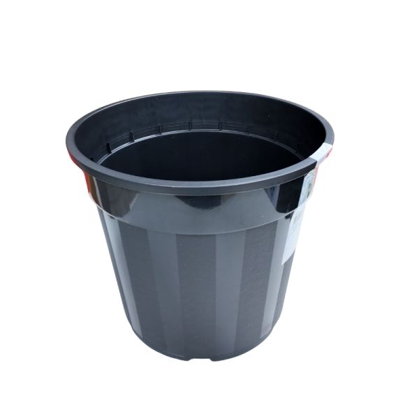Nature Recycled Plastic Plant Pot -10L Black