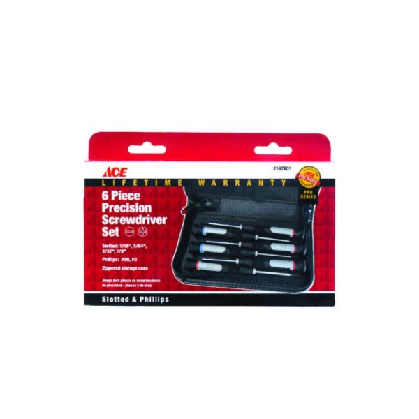 Ace Precision Screwdriver 6pc Set 1 Ea 2167401