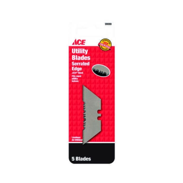 Ace Serrated Replacement Blade 5pk Half Inch 1 Ea 2324861