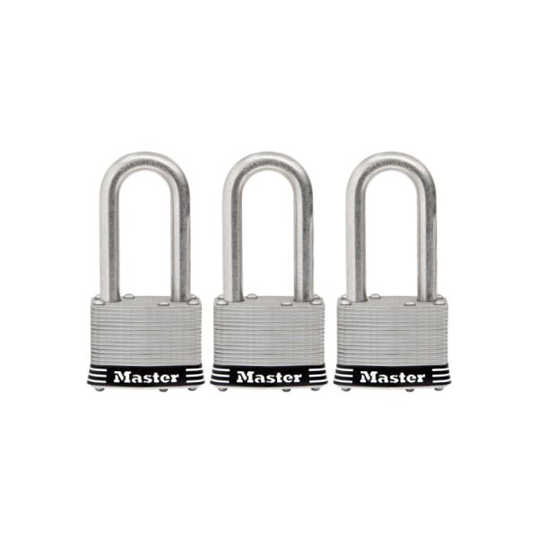 Ace Padlock With Key 3pk S-Steel 1 Ea 5006953
