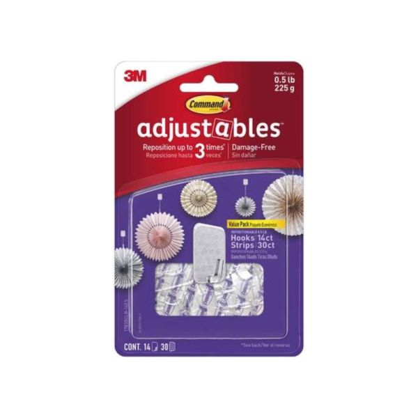 Ace Command Adjustable Hook 14pk 1 Ea 5018667