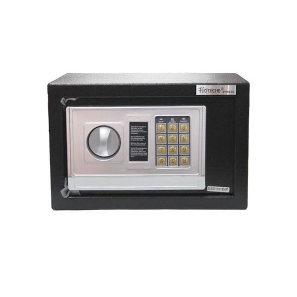 Hoteche Electronic Safe Black 200x310x200mm 1 Each 490030