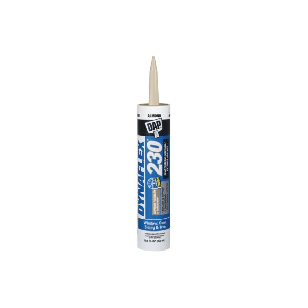 Dap Dynaflex 230 Silicone Door Trim And Window Sealant 10.01 Oz Almond ...