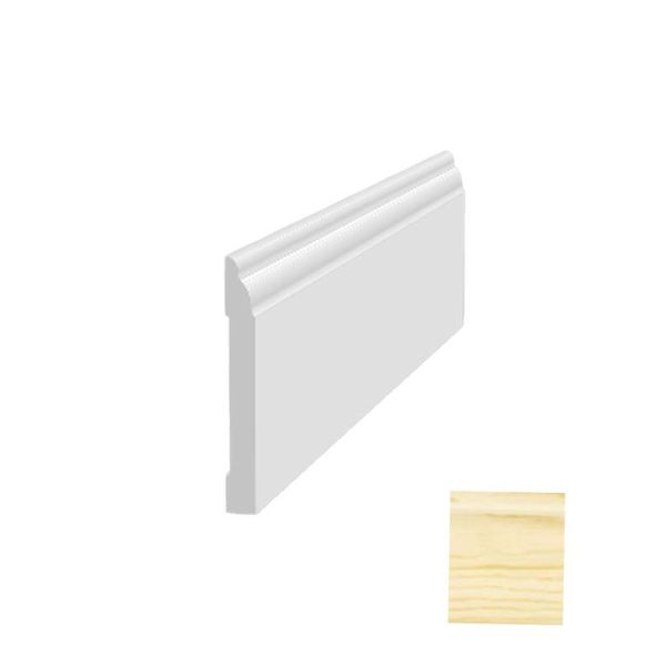 JELDWEN 5523 COLONIAL BASE (WM623) CLEARWOOD PVC 7/16" X 3-1/4" x 8'
