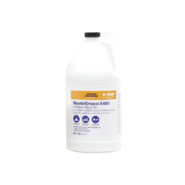 BASF MasterEmaco A 660 Cement Bonding Primer Addative 1 Gl White 1 Each