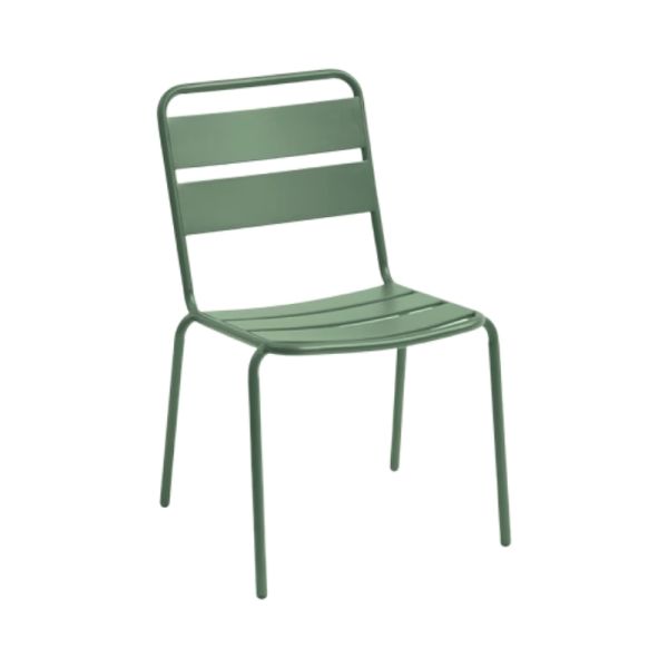 Steel Olive Stacking Chair