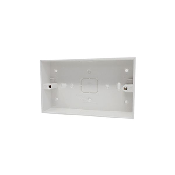 Jendee Trading Double Trunking Box Deep 32 Mm White 1 Each SB4W