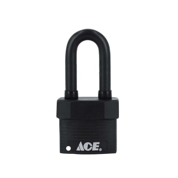 Ace Weather Resistant Steel Double Locking Long Shackel Padlock 1 3/4In ...