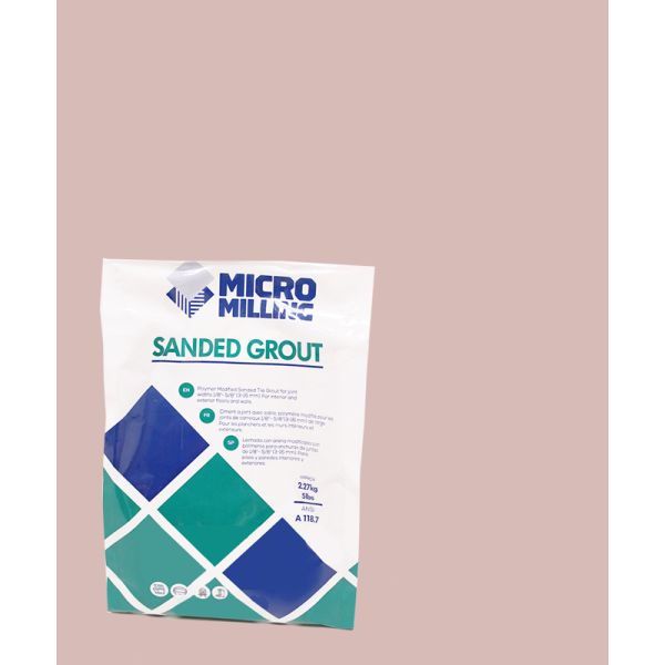Micro Milling Sanded Grout 5lbs Salmon 1 Each