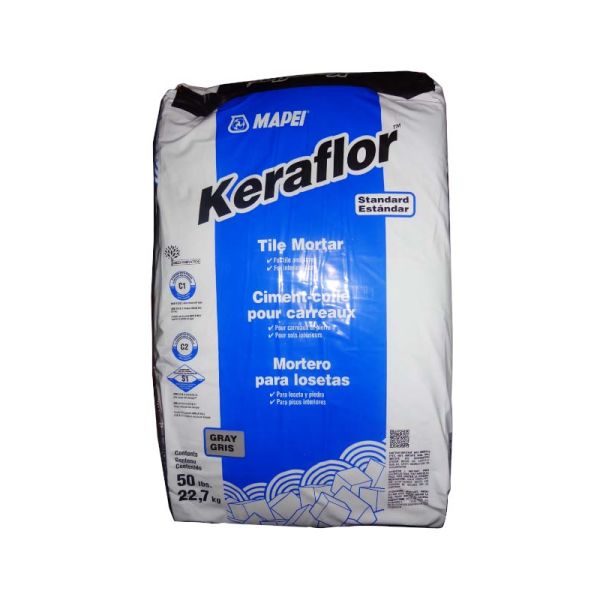 Mapei Keraflor Standard Thinset 50 Lb Gray 1 Sack1 Each 0040051