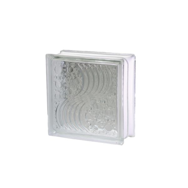 Glass Blocks Sea Wave 190x190x80 Mm 1 Each K2