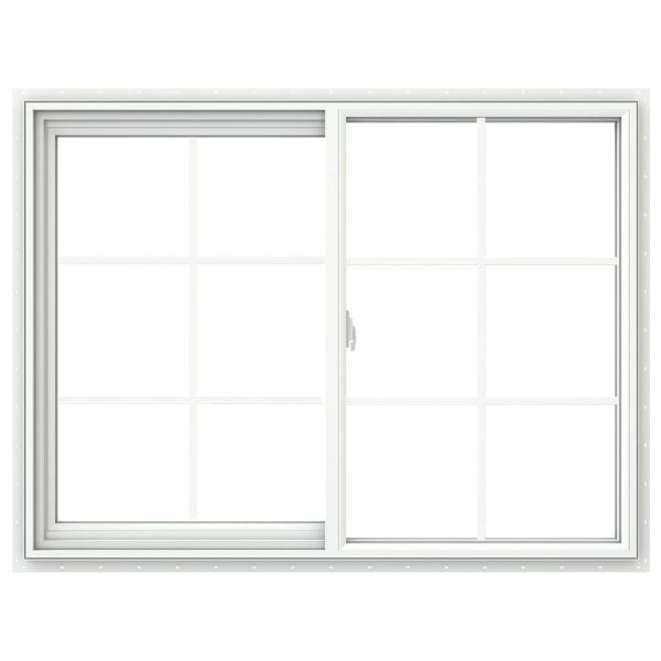 Oran Ltd Aluminum Sliding Window Wth Bars 48 W x 36 H White 1 Each 48WX36H