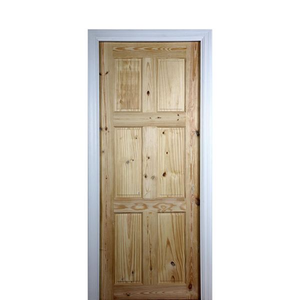 6 Panel Wooden Door 32x80 In 1 Each YS1009
